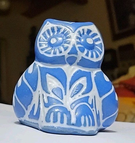 Pablo Zabal, chile pottery, Owl. 1.75" L & W. | eBay