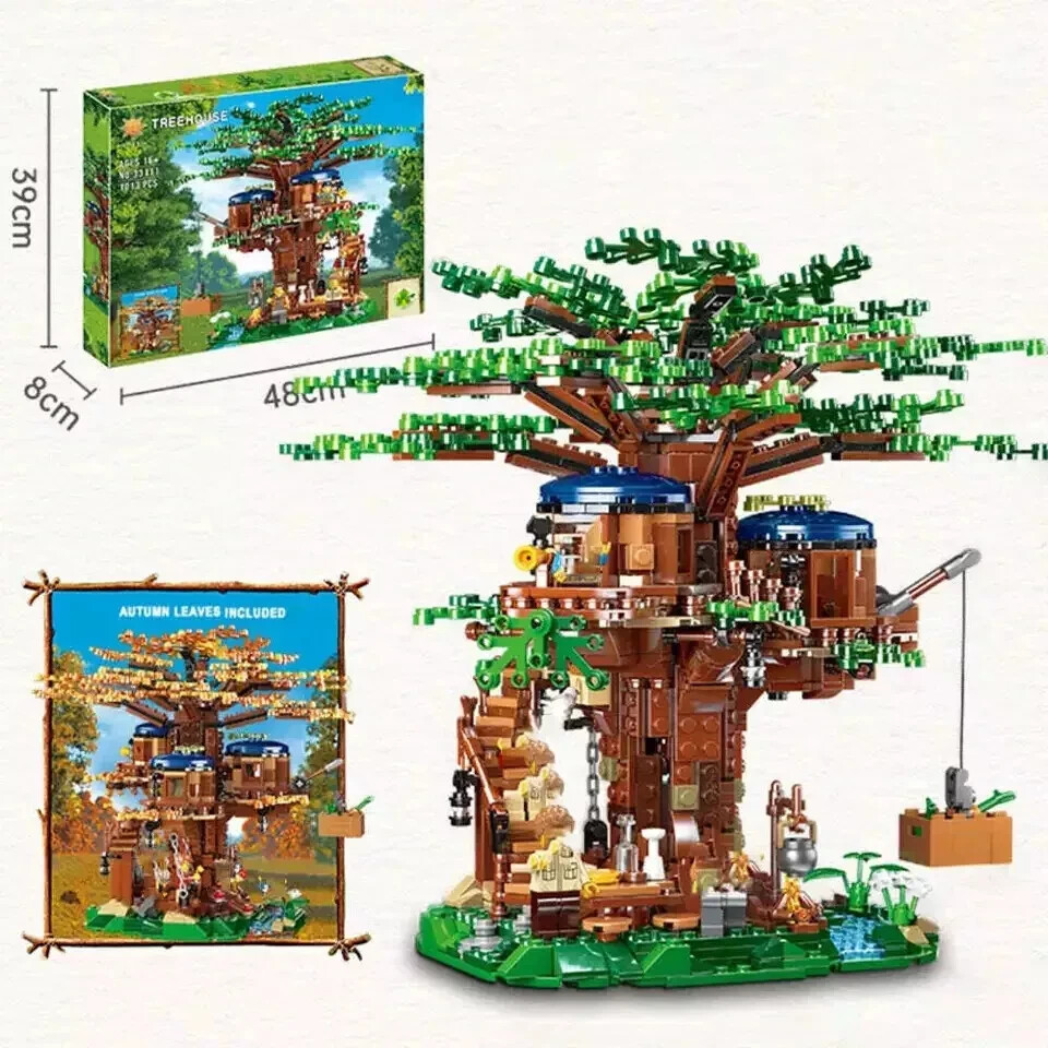 1013Pcs All Seasons Treehouse City Building Blocks Tree House creator ...