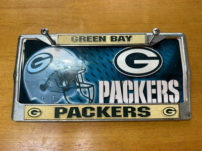 Vintage Rare Green Bay Packers Metal License Plate Frame/Plate Green ...