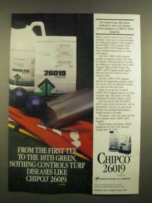 1988 Rhone-Poulenc Chipco 26019 Fungicide Ad - From the First Tee | eBay