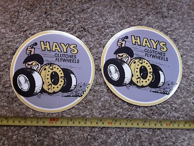 Lot of 2 Vintage Hayes Clutch Racing Decals Stickers NHRA Hot Rod ...