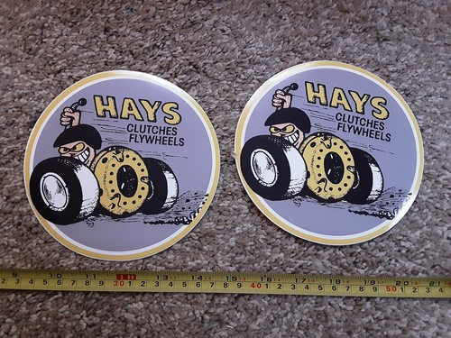 Lot of 2 Vintage Hayes Clutch Racing Decals Stickers NHRA Hot Rod ...