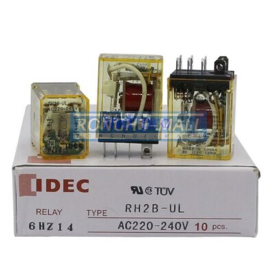 10 PCS/Box New Intermediate Relay RH2B-UL DC12V 24V AC24V 110V 220V 10A ...