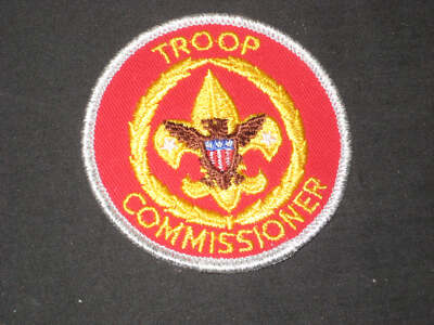 Troop Commissioner Patch, Silver Mylar Border | eBay