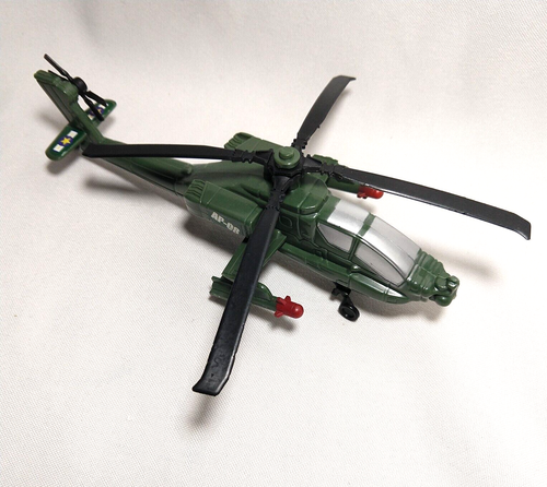 APACHE AH-64 Helicopter 7.5" long plastic rack toy Toys R Us Maidenhead ...