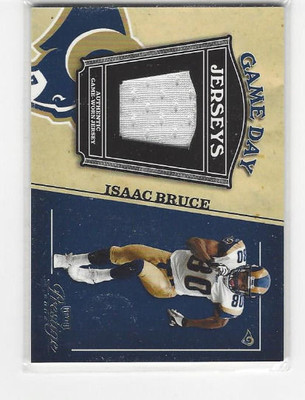 2004 Playoff Prestige Isaac Bruce Jersey Card St. Louis Rams | eBay