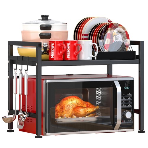 Microwave Oven Rack Extendable Shelf Heavy Duty Stand Counter Top ...