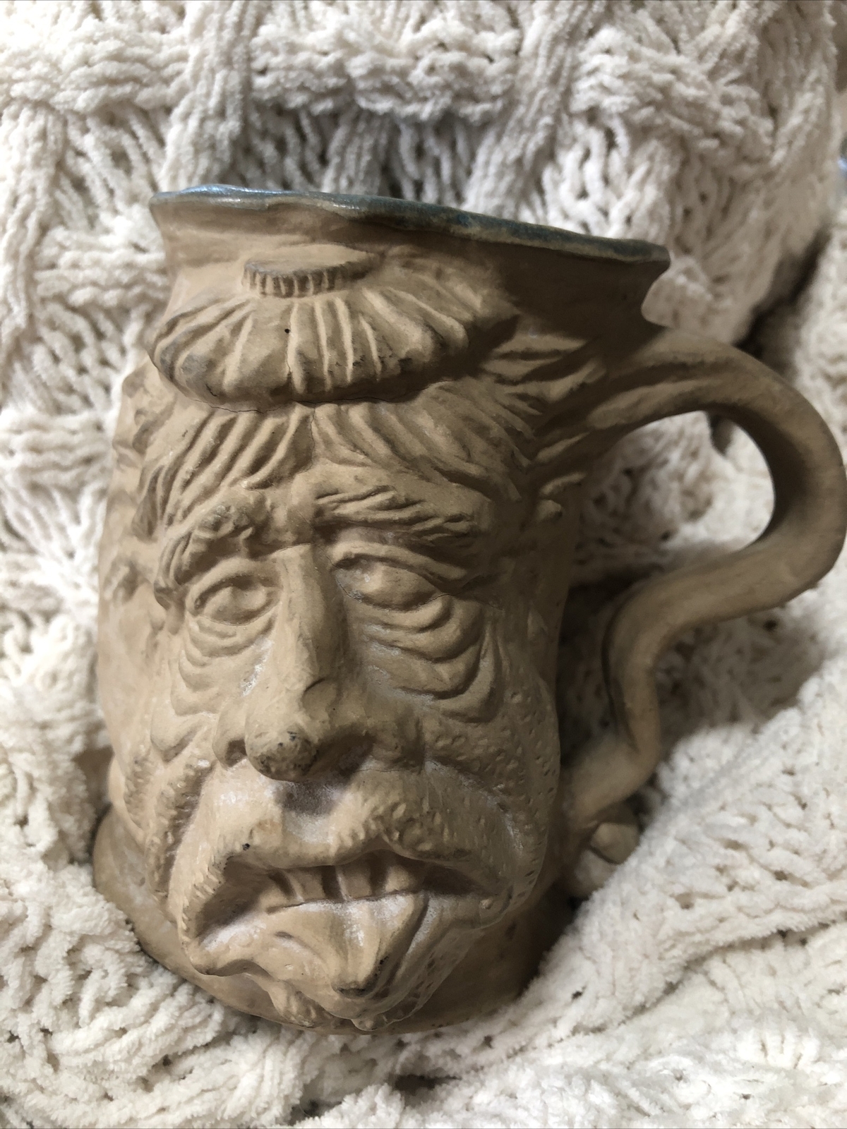 Jim Rumph Vintage Pottery Mug The Hangover 1971 Ugly Face Man | eBay