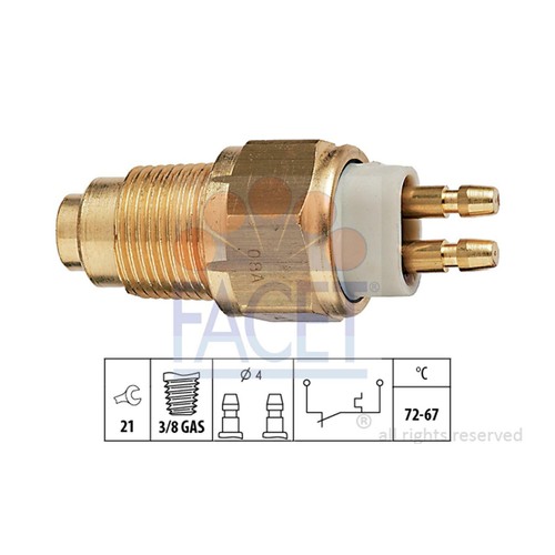 FACET Radiator Cooling Fan Temperature Switch 7.5125 FOR 626 Pregio ...