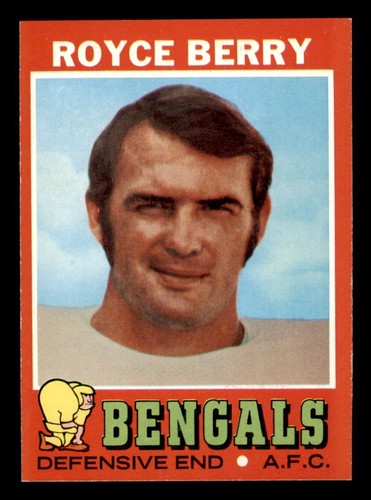 1971 Topps Football #182 Royce Berry EX/MT *d3 | eBay