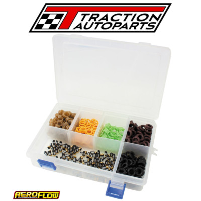 Aeroflow Fuel Injector Service Kit Buna O-Rings for E85 & Methanol ...