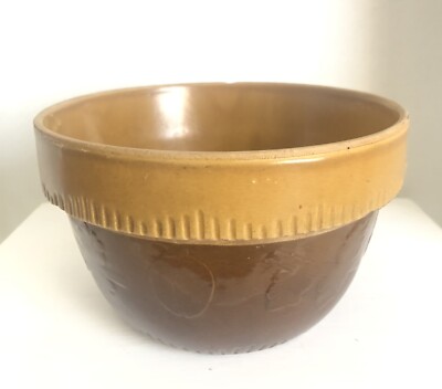 Vtg 1930s Cookin-Ware Cook- Rite Stoneware Mixing Bowl 8.5” Diameter 5 ...