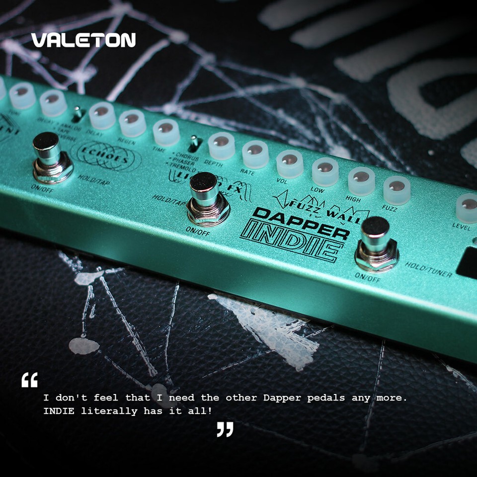 Valeton Guitar Multi Effects Pedal Distortion Reverb Delay Chorus ...