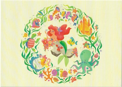 Disney Wonderground UNDER THE SEA 5x7 Postcard Caley Hicks Ariel Little ...