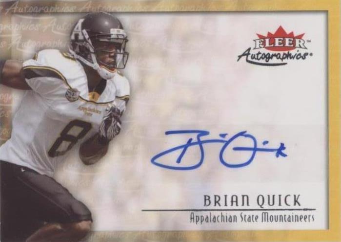 2012 Fleer Retro - 2000 Autographics Brian Quick #00AU-BQ (AU, RC) for ...