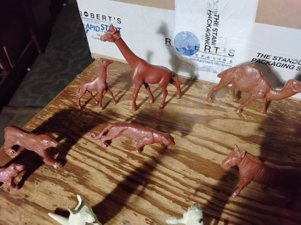 Marx JUNGLE Wildlife LOT Animal Playset Daktari zoo Figures | eBay