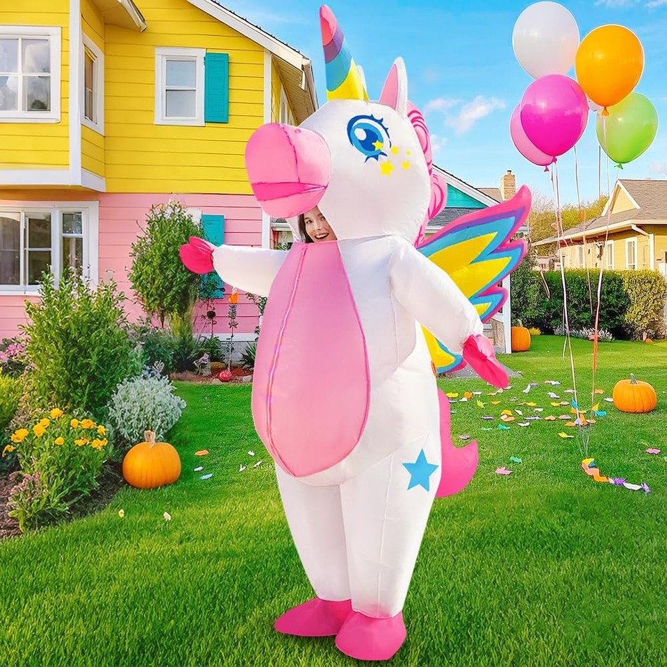 Unicorn Costume, Inflatable Unicorn Costume Adult, Blow Up Costumes for ...