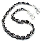 DK EMO Gothic Leather & Knight Biker Trucker Key Jean Wallet Chain (26. ...