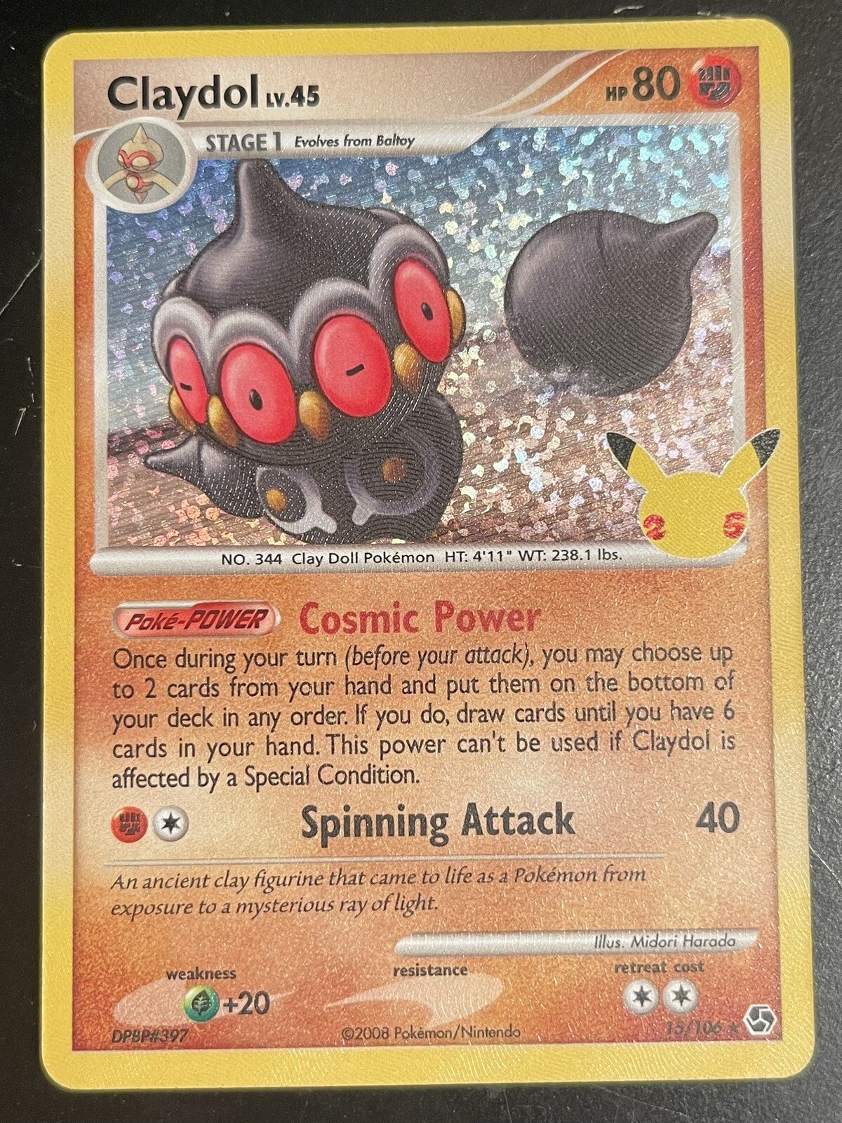 NM Pokemon TCG Claydol: Celebrations Holo Rare 15/106 | eBay