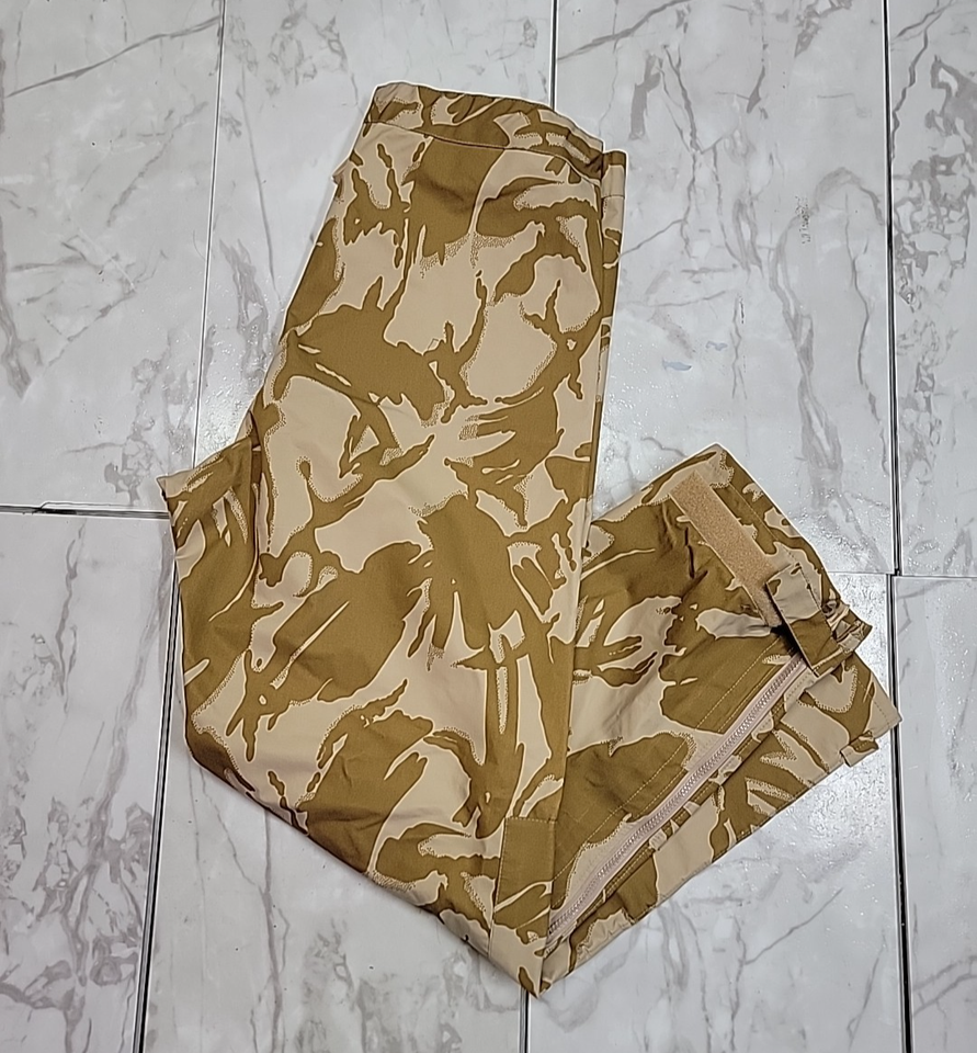 Vintage 90s British Army Double Knee Camo Desert Solider Combat Men's ...