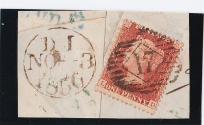 1856 Penny Red Spec C8a Plate 31 (LD) Large Crown Perf 14 with ...