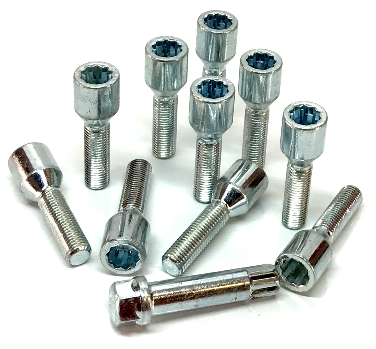 M14 x 1.25 38mm extended thread tuner bolts aftermarket car alloy ...