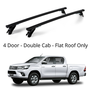 Premium Roof Rack Bars For Toyota Hilux Pickup 4 Door(16-21)Flat Roof ...