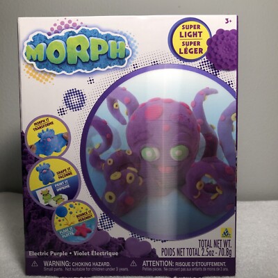 NEW Morph Molding Dough Electric Purple Lightweight Foam Clay Shape ...