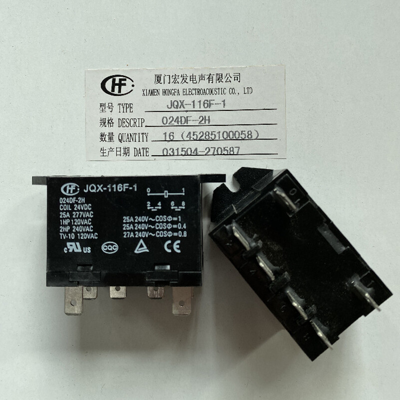 1PC JQX-116F-1-024DF-2H Power Relay 6 Pins 24VDC 25A 277VAC | eBay