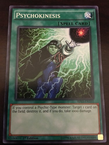 Psychokinesis - BP03-EN161 - Common Spell - Near Mint - 1st Edition | eBay