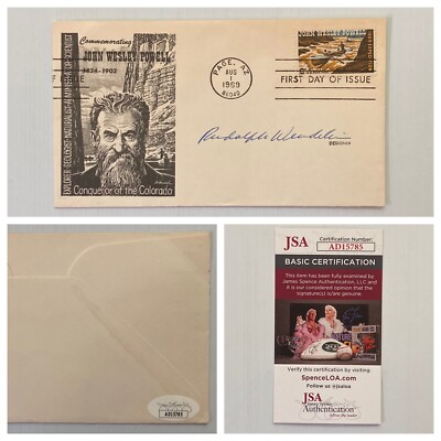 Smokey Bear Rudolph Wendelin Signed Autograph First Day Cover - JSA ...