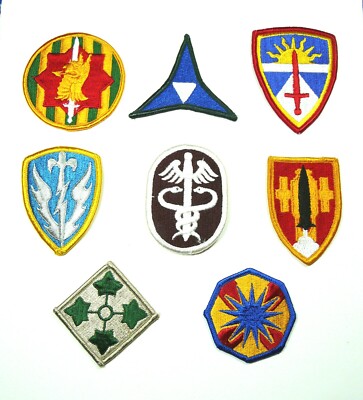 US Army Unit Patches, 8 different | eBay