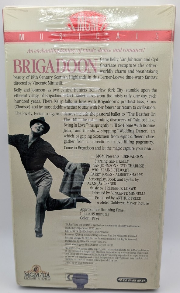 Brigadoon Gene Kelly VHS Sealed MGM Musicals | eBay