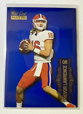 2021 Wild Card Blue Trevor Lawrence, Matte Rookie Card | eBay