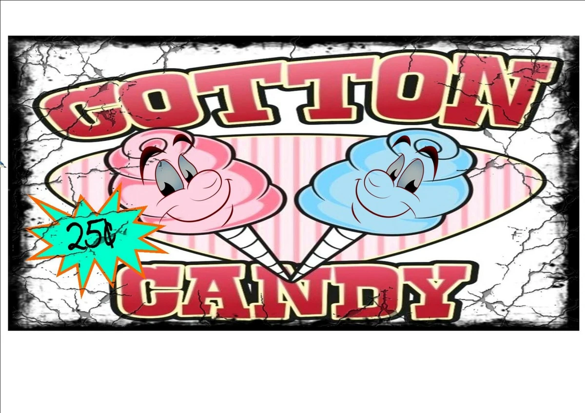 Cotton Candy Carnival Sign
