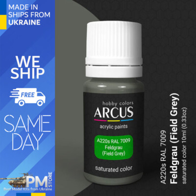 Arcus A220 Acrylic paint RAL 7009 Hellgrau saturated color | eBay