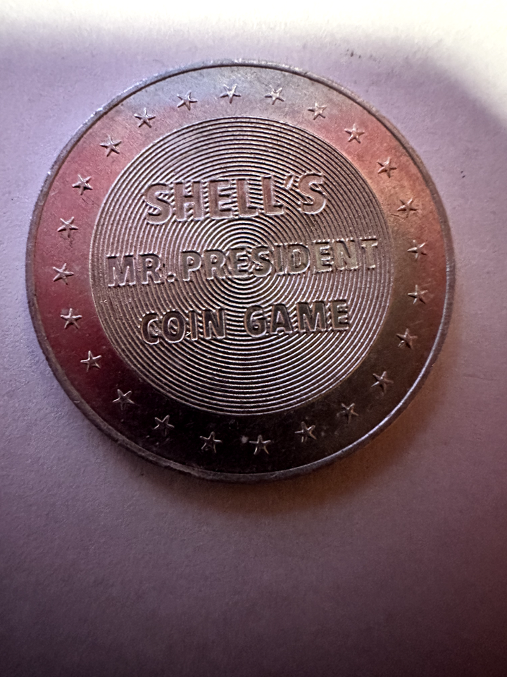Shells Mr. President Coin Game William H. Harrison 9th President Token ...
