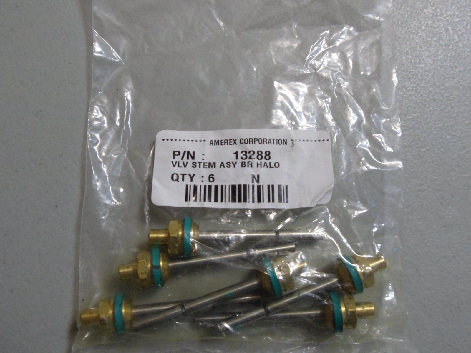 6 New Amerex 13288 Valve Stem Assembly Brass Halotron | eBay