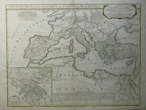 Antique Map of Ancient Europe by Robert de Vaugondy 1797 | eBay