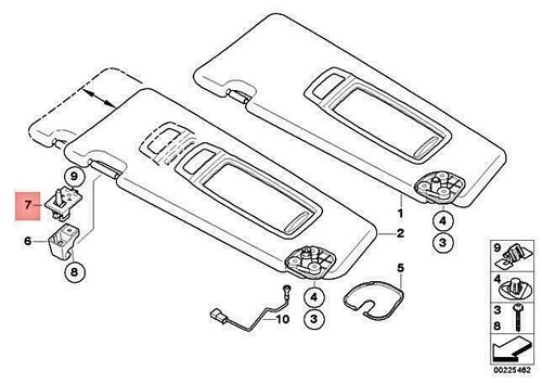OEM BMW HYBRID X5 M X6 E70 E71 E72 CARRIER COUNTER SUPPORT 61139118534 ...