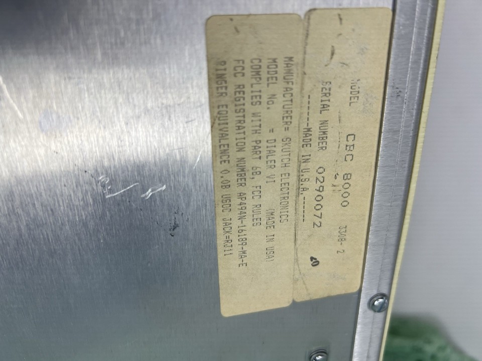 VTG Comtel CBC 8000 Computer Lead Generating System | eBay