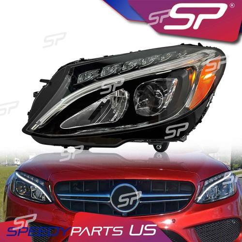 For 2015-2018 Mercedes C-Class C300 W205 LED Headlight Left Driver Side ...
