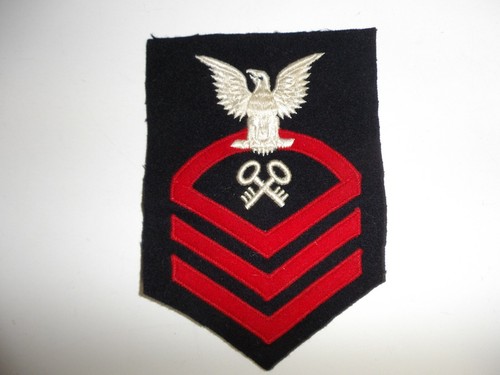NR100 WW 2 US Navy Rate Blue Storekeeper CPO Chief Petty Officer 1943 ...