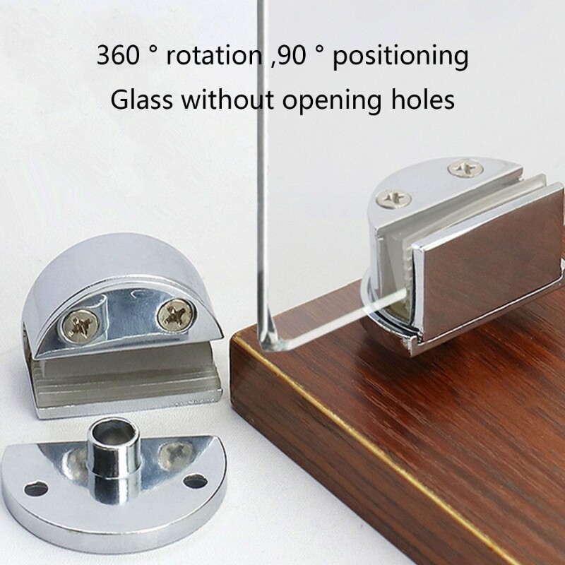Glass Door Heaven and Earth Clamp 360-Degree Rotating Shafts Hinge ...