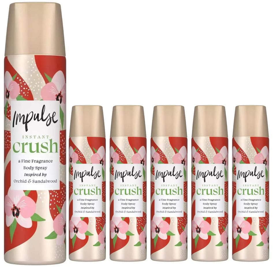 X 6 IMPULSE BODY FRAGRANCE 75ML SPRAY DEODORANT & GIFT SETS MIX | eBay UK