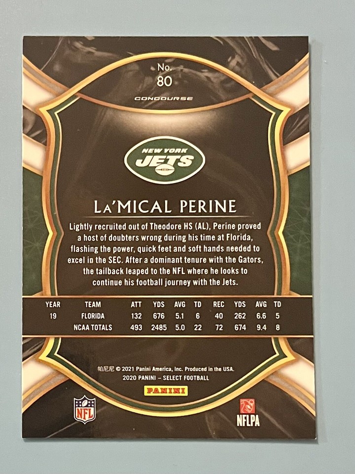 2020 Panini Select LaMical Perine Rookie Card RC Premier Level Base ...