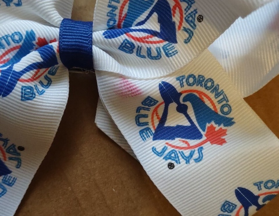 MLB Toronto Blue Jays Hair Bow Ribbon on Barrette | eBay