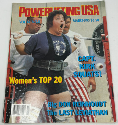 Powerlifting USA Magazine March 1995 Vol 18 Issue 8 Weightlifting Capt ...