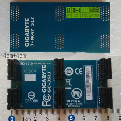 1pcs New SLI Bridge 80mm 3-Way For Gigabyte Graphics Video Card Rigid ...