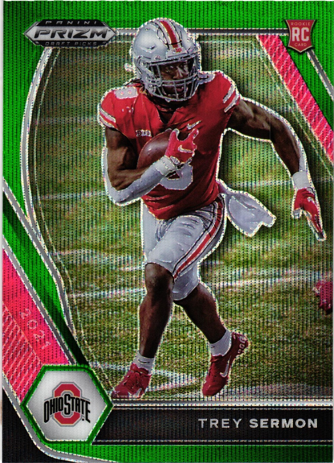 2021 Panini Prizm Draft Picks - TREY SERMON - Green Wave Prizm Rookie ...